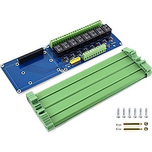 8 Channel Relay Module Board for Raspberry Pi 4B/3B+/3B/2B/A+/B+/Zero,Jetson Nano 8-CH Relays Loads up to 5A 250V AC or 5A 30V DC