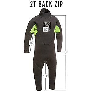 Knee High Surf Co. Kids Wetsuit Full Suit for Infant Toddler and Baby (Small-3mm)