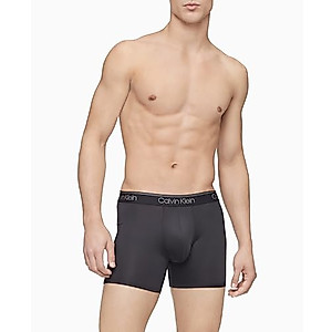 Calvin Klein Men's Micro Stretch 3-Pack Boxer Brief, 3 Black, L