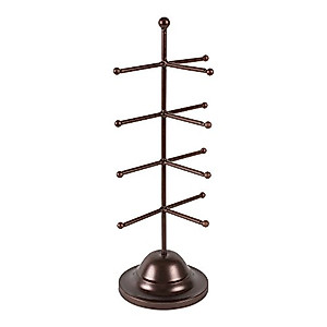 DII Accessory Organization Collection Jewelry Stand, Necklace/Glasses, Bronze