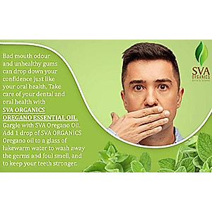 SVA Organics Oregano Essential Oil | Very Strong | 4 OZ (118 ML) - 100% Pure, Natural, Premium Therapeutic Grade for Overall Wellness and Health, Massages, DIY products, complete body care.