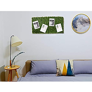 GOLDEN MOON Artificial Grass Turf Patch Tiles, 4 Pcs 12 x 12 Synthetic Grass Square Mats DIY Grass Decoration