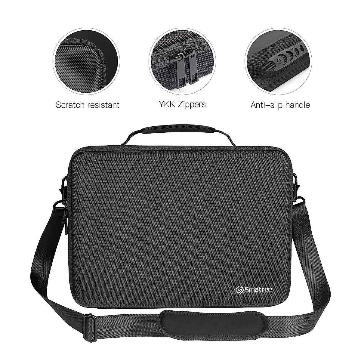 Smatree Hard Laptop Shoulder Case for 14.2 inch MacBook Pro M4/M3/M2 2024/2023/2021/A2918/A2992,14 inch Lenovo YogaPro 7i,13.6 inch MacBook Air 2024/2022/A3313,14 inch MacBook Pro/Air Organizer Bag
