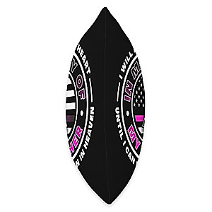 My mom passed away and I miss her so much! USA Flag with Pink and Black Ribbon in Memory of My Mother Throw Pillow, 16x16, Multicolor