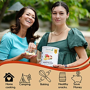 Ready Harvest Freeze Dried Peaches Freeze Dried Fruit, Freeze Dried Food Gluten Free Snacks, Fruit Snacks, Canned Food, Bug Out Bag Camping Essentials, Veggie Snacks #10 Can, 25-year shelf life 397g