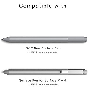 3-Pack Surface Pro 4 5 6 7 Book Pen Tip Replacement(Black) - Compatible with Microsoft Surface Pro 4 and 2017 Surface Pen (Model 1776)