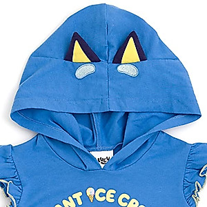 Bluey Toddler Girls Cosplay Tank Top Dolphin and French Terry Shorts 3T
