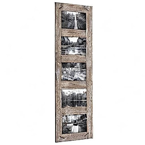 Foreside Home & Garden FFRD06187 4X6 Five Photo Weathered Wood Frame