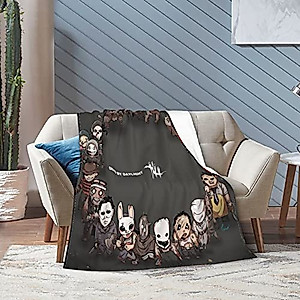 Dead by Game Daylight Throw Blankets Soft Comfortable Warm Anti-Pilling Flannel Blanket for Sofa Custom Air Conditioning Blanket for All Season 50"X40"
