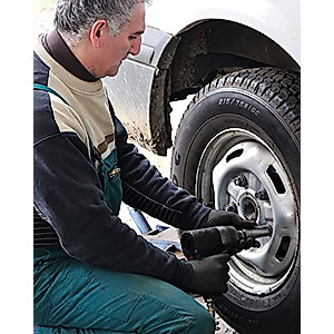 Atlantic Safety Products InTouch B311 Exam Gloves, Disposable, Latex-Free Nitrile Gloves, Black, Extra Large, 100-Ct