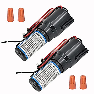 RCO410 3 in 1 Compressor Hard Start Capacitor Kit for Refrigerators & Freezers 1/4-1/3 H.P. 115VAC(2 pcs)