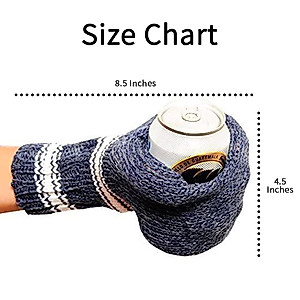 Suzy Kuzy Beer Mitt (OFFICIAL) - Knit Beer Mitt :: Red / White