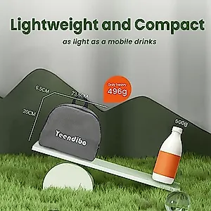 Yeendibo 33L Hiking Backpack with Portable-Rest Station for Camping/Travel/Outdoors, Versatile & Lightweight Foldable Daypack for Men/Women (Grey, Non-waterproof)