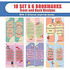Creanoso Body Positivity for Women Bookmarks Series 2 (60-Pack) - Premium Quality Bulk Buy Value Savers Home Supplies