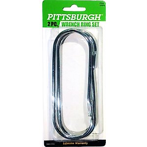 2 Piece Wrench Rings for organizing tools, carpet swatches, wallpaper samples or manuals
