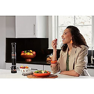 BLACK+DECKER Kitchen Wand Attachment Salt and Pepper Grinder, Adjustable Coarseness (BCKM101SP)