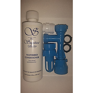 BLUE MAGIC WATERBED FILL and DRAIN KIT with Lg. (8OZ) WATERBED CONDITIONER