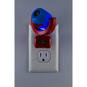 Projectables Disney Mickey and the Roadster Racers LED Kids Night Light, Projector, Plug-in, Dusk to Dawn Sensor, for Hallway, Bedroom, Nursery, Playroom, Gaming Room, 11739