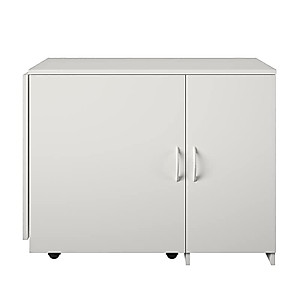 Ameriwood Home Arleta Swivel Craft Desk, White