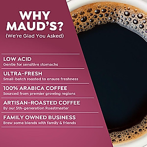 Maud's Original Flavored Coffee Pods Variety Pack, 80 ct | 9 Assorted Coffee Flavors | 100% Arabica Roasted Coffee | Solar Energy Produced Recyclable Pods Compatible with Keurig K Cups Maker