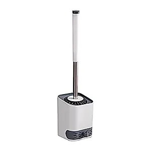 Toilet Brush Toilet Brush, Toilet Brush Holder Household Wall-Mounted Soft Hair Toilet Cleaning Brush Bathroom Long Handle Cleaning Brushes Set of bros Bathroom Accessories