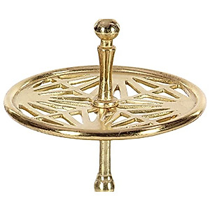 Deco 79 Aluminum 3 Tiered Tiered Server, 13" x 13" x 21", Gold