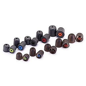 Westone True-Fit Foam & Star Silicone Replacement Eartips - 10 Pair Pack, Fit Kit with Multiple Ear Sizes