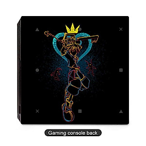Shadow Of Hearths Kingdom Hearts Compatible with PS4 Pro controller and console skin sticker protective cover wireless/wired gamepad controller