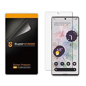 Supershieldz (2 Pack) Designed for Google Pixel 6 Pro Screen Protector, High Definition Clear Shield (TPU)