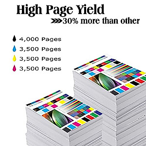 4-Pack(1BK+1C+1M+1Y) Compatible Toner Cartridge Replacement for Brother TN315 TN-315 to use with HL-4150CDN HL-4140CW HL-4570CDW HL-4570CDWT MFC-9640CDN MFC-9650CDW MFC-9970CDW Printer Toner