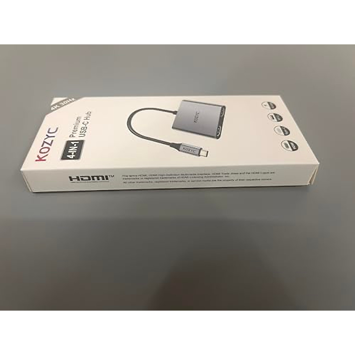 USB C to Dual HDMI Adapter 4K@30Hz, KOZYC USB C Hub Multiport Adapter with 2xHDMI, USB 3.0, 100W PD, Support USB C to HDMI Splitter Extended Display for MacBook Pro (MST is not Supported on MacOS)