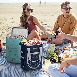 VKKZAAW Cooler Backpack,36Cans Backpack Cooler Insulated Leak Proof Waterproof Soft Sided Cooler Bag,Beach Camping Cooler,Light Weight Travel Cooler Lunch Backpack for Hiking Shopping