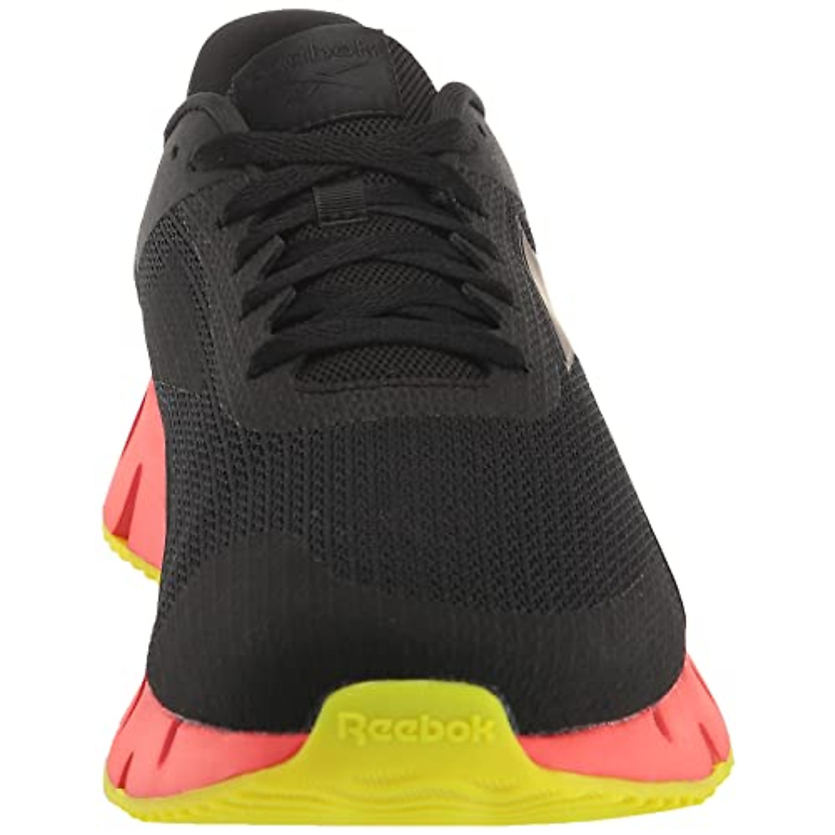 Reebok Men's Zig Dynamica 2.0 Sneaker, Black/Orange Flare/Acid Yellow, 10.5