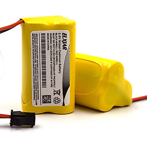 elxjar (5-Pack) 3.6V 900mAh AA ELB-B001 NiCad Battery Replacement for Lithonia Unitech 0253799 ANIC1566 ELBB001 AA900MAH Emergency/Exit Light/Fire Exit Sign
