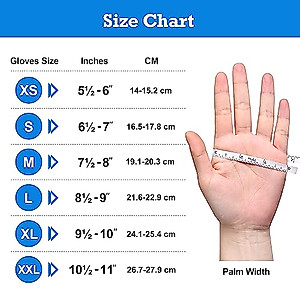 TitanFlex Nitrile Exam Gloves, Blue, 6-mil, XXL, Box of 100, Heavy Duty Nitrile Gloves Disposable Latex Free, Powder Free, Medical Gloves, Cooking Gloves, Mechanic Gloves, Cleaning Gloves