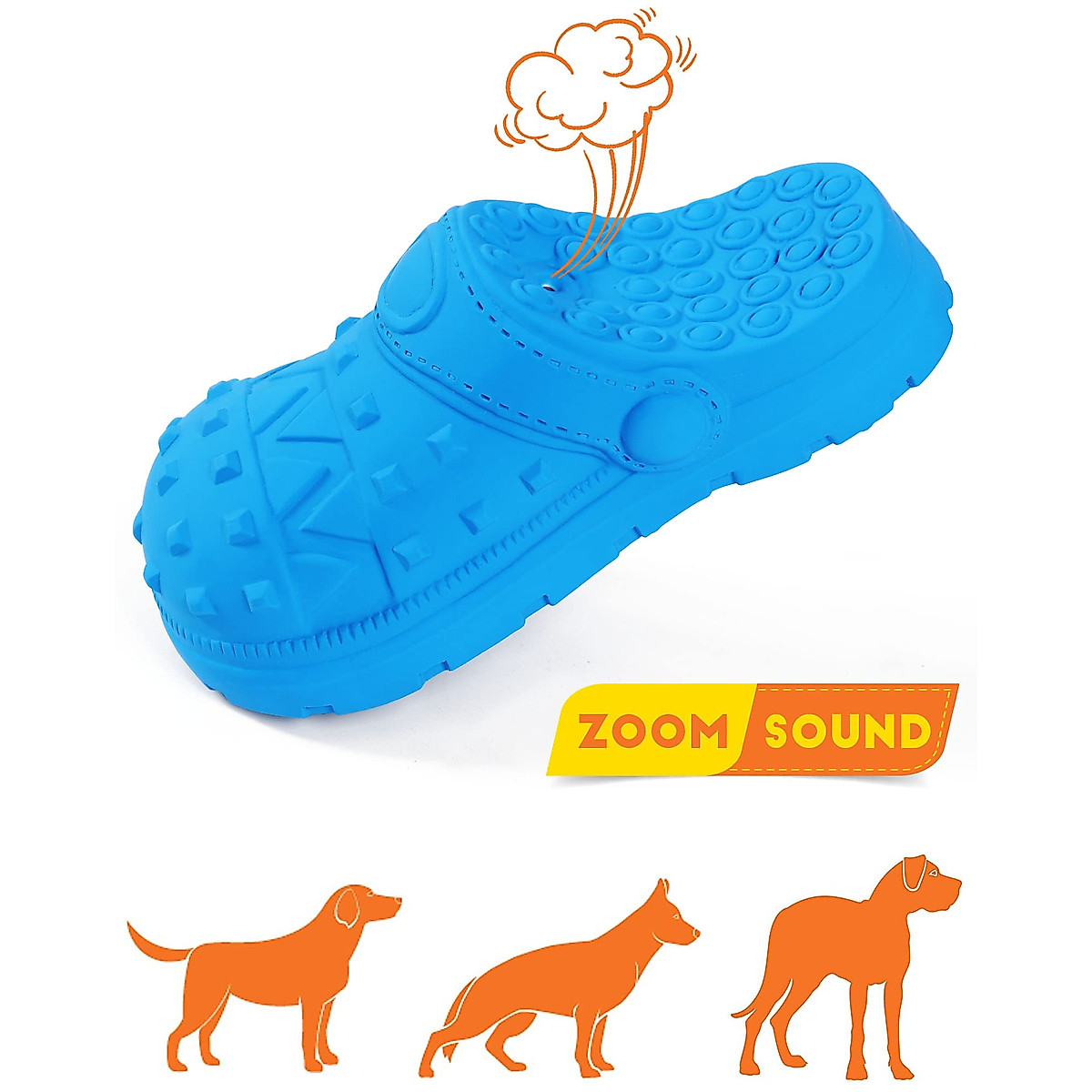 Yiran Dog Chew Toys Interactive Dog Toys- Durable Squeaky Tough Dog Toy for Teeth Cleaning,Milk Flavored Latex Dog Toys for Small/Medium Breeds,Boredom Chase Training and Sport