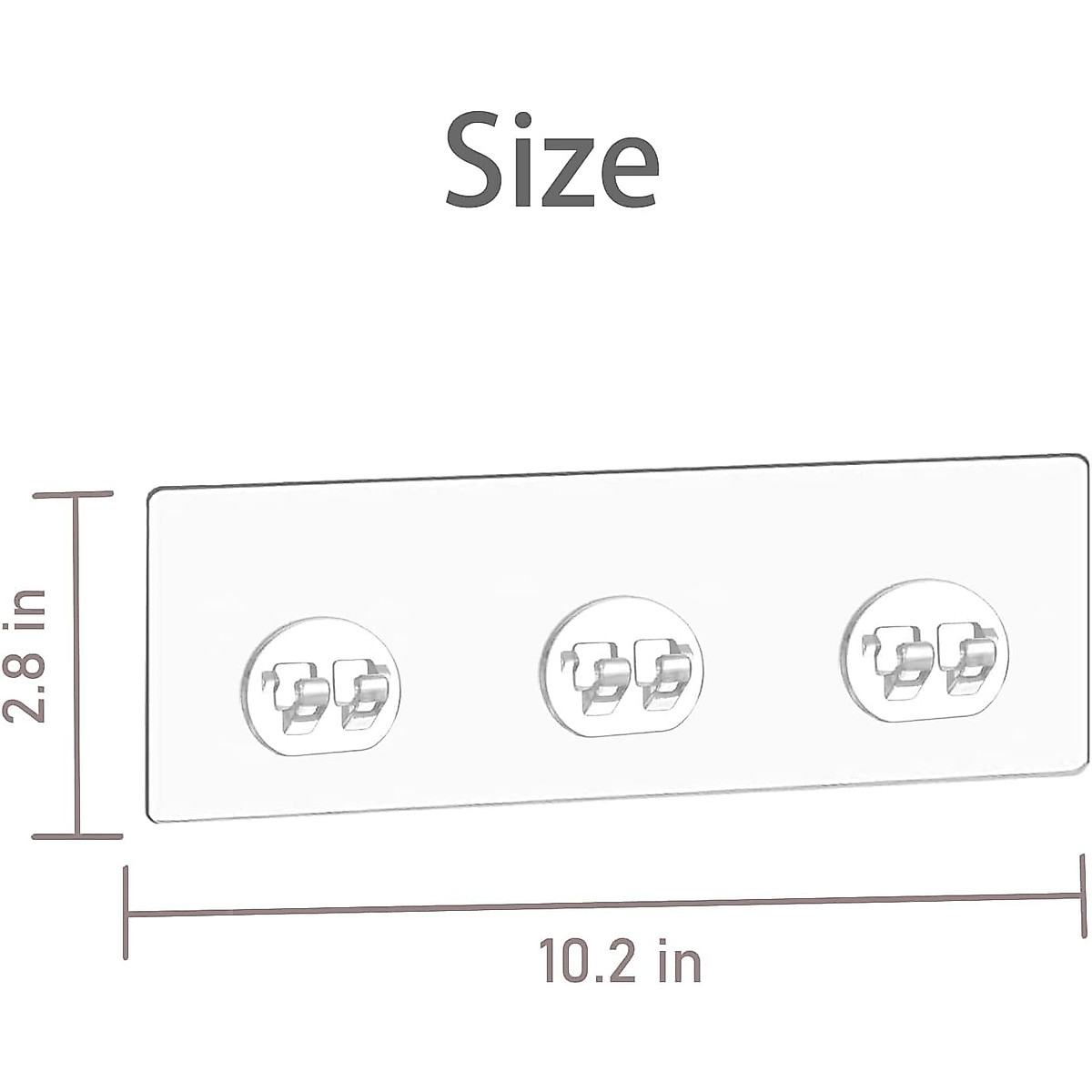 MayDiary 2Pack Clear Shower Caddy Adhesive Replacement,No Drilling,Strong Adhesive Shower Caddy for Shower Shelves Bathroom Storage Organizer and Kitchen Rack