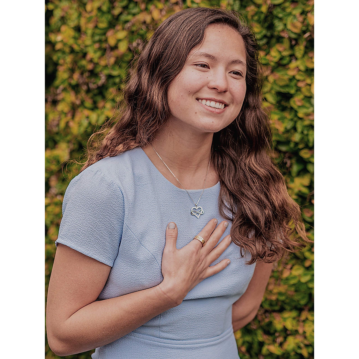 Jes & Jani Infinity Heart Necklace for Women, Love Heart Pendant with Cubic Zirconia and Infinity Necklace, 925 Sterling Silver Heart Necklace for Girlfriend