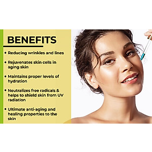 Copper Peptide Face Serum Collagen - With Anti Aging Skin Solutions Properties:1oz/30ml Anti-Wrinkle Formula For Youthful Skin