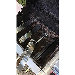 Hisencn Repair Kit for Master Forge 1010037, 1010048 Gas Grill Models, Stainless Steel Burners, Stainless Heat Plates Replacement Parts