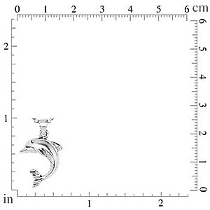 Mimi 925 Sterling Silver Dolphin Charm Pendant