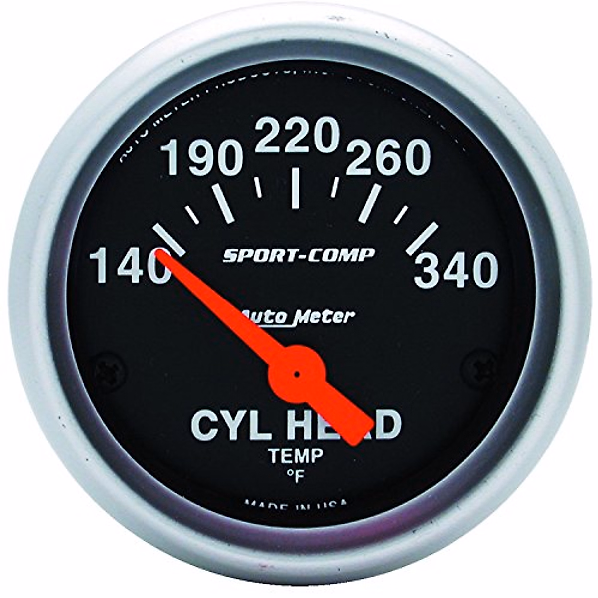 Auto Meter 3336 Sport-Comp Electric Cylinder Head Temperature Gauge