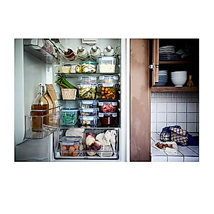 Ikea Food Container, Square/Plastic 3 Pack