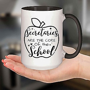 Humorous Gift Supportive Gift For School Secretaries, For Mother's Day - Show Your Support For Office Admin On 11oz 15oz Inner Color Accent Mug