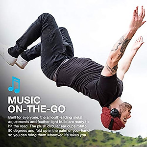 JLab Studio Bluetooth Wireless On-Ear Headphones | 30+ Hour Bluetooth 5 Playtime | EQ3 Sound | Ultra-Plush Faux Leather & Cloud Foam Cushions | Track and Volume Controls | Black