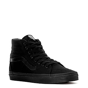 Vans SK8 Hi Black/Black Canvas Mens US 6