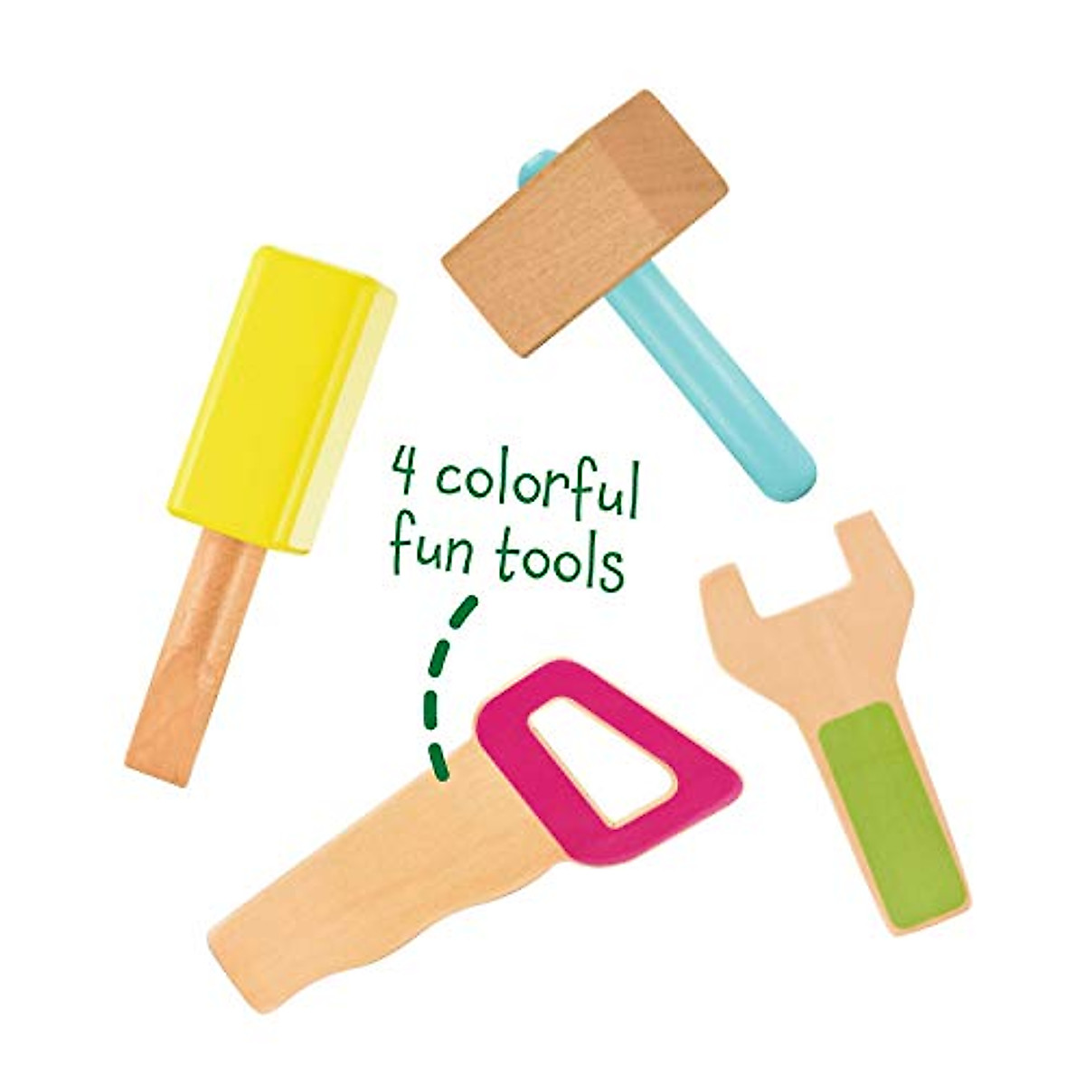 Early Learning Centre Wooden Activity Workbench, Imaginative Play, Hand Eye Coordination, Physical Development, Kids Toys for Ages 12 Month, Amazon Exclusive