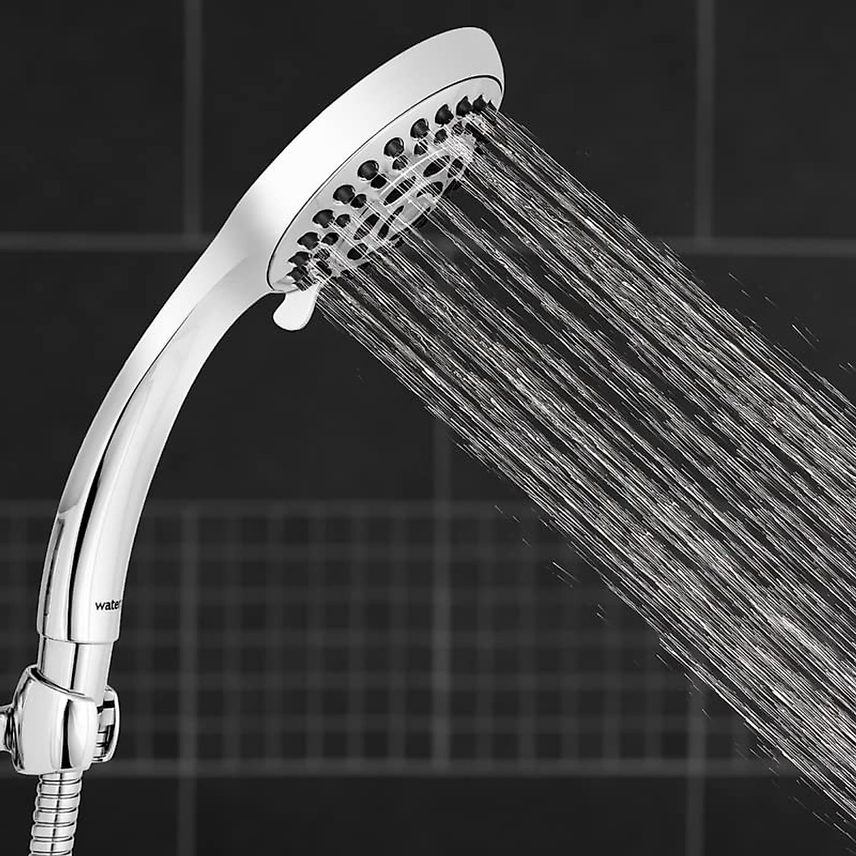 Water Pik Chrome Five settings Showerhead With Slide Bar 2.5 gpm