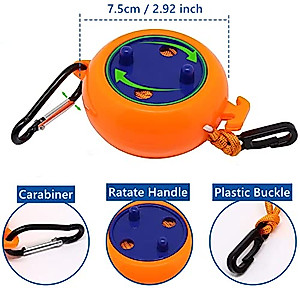 YuGtcen YuGtcen Retractable Clothesline, 26 Ft Portable Travel Clothes Line Cord Indoor, Adjustable Camping Clothes line Outdoors Set, Clothesline Rope for Hotel Camping Backyard with Clothespins