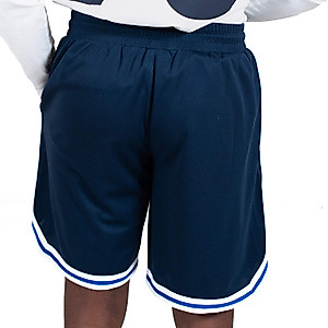 Spalding Men's Birdseye Mesh Basketball Short, Navy Blazer, XL